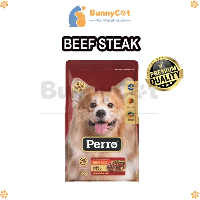 Jual Perro dog food 1kg makanan ajing premium 1 kg puppy Adult PERO ...