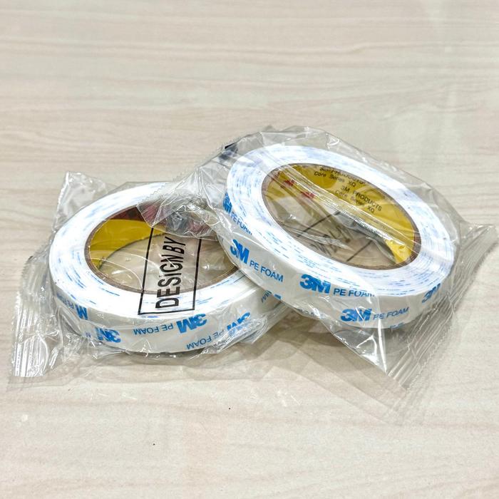 Jual Lem double tape 3M doubel dabel dobel tip serbaguna putih 2sisi 2 ...