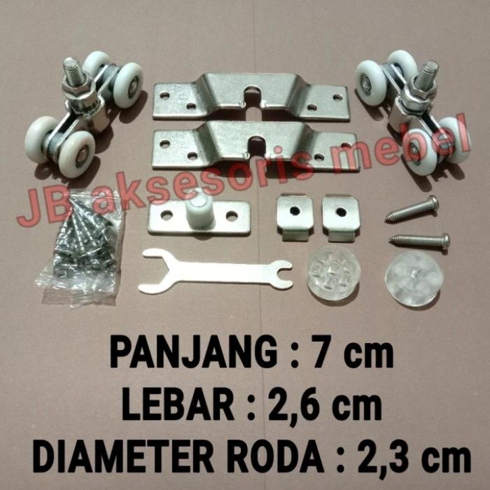 Jual RODA REL PINTU RUMAH SLIDING GESER / RODA RELL PINTU GANTUNG ...