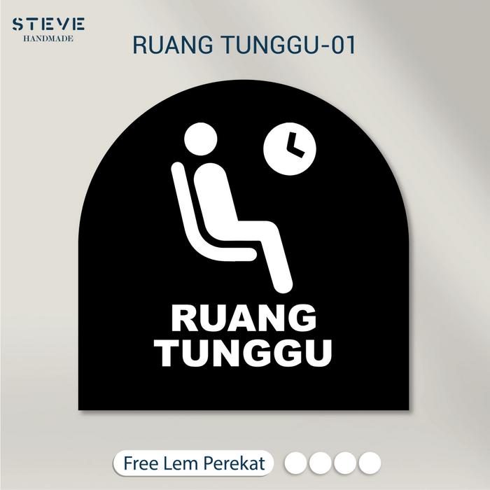 Jual Sign Board Ruang Tunggu | Papan Tanda Ruang Tunggu Label Akrilik ...
