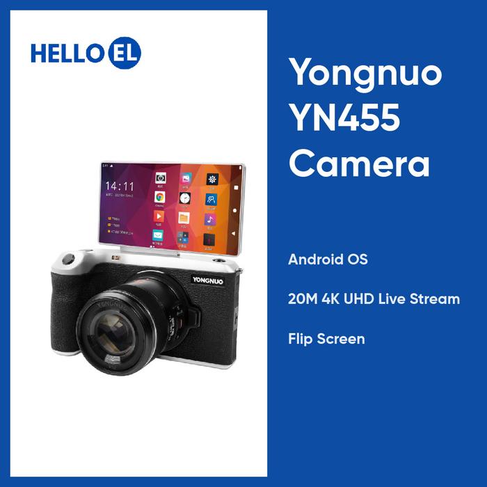 Jual Yongnuo YN455 Camera Android OS 4K UDH 30fps Flip Screen Live ...