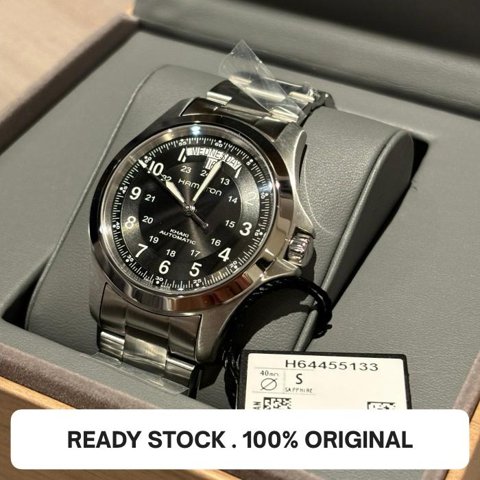 Jual Hamilton Khaki King Automatic Stainless Steel Bracelet H64455133 ...