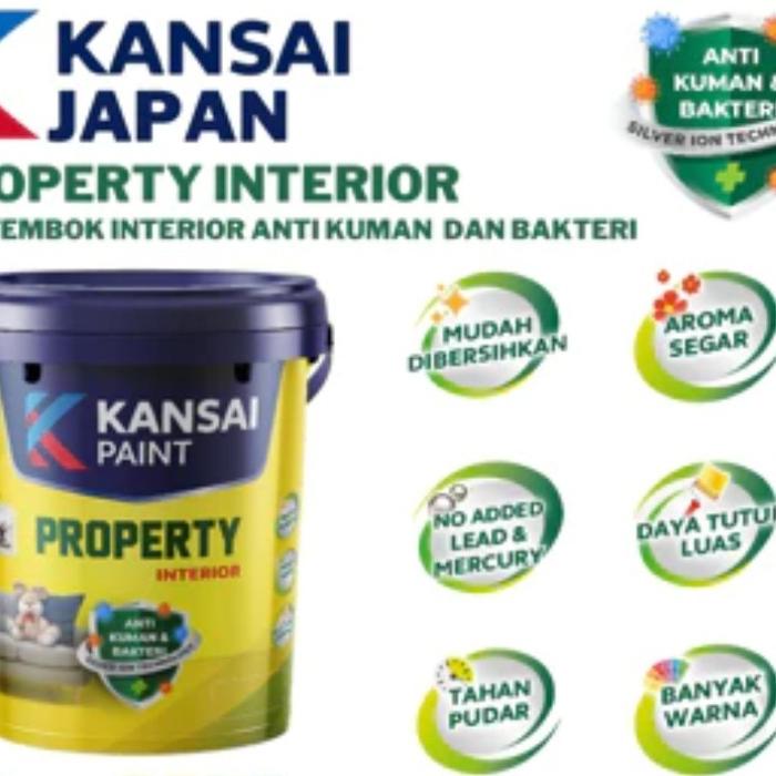 Jual cat tembok KANSAI PROPERTY INTERIOR ANTI BACTERIAL UKURAN 25KG ...
