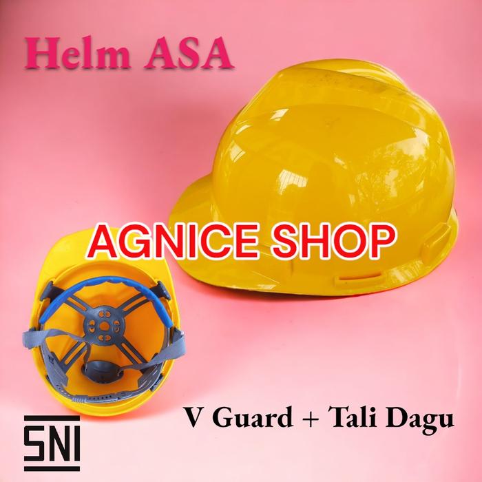 Jual Helm Safety Proyek SNI VGARD MEREK ASA Biasa Safety Helmet V GUARD ...
