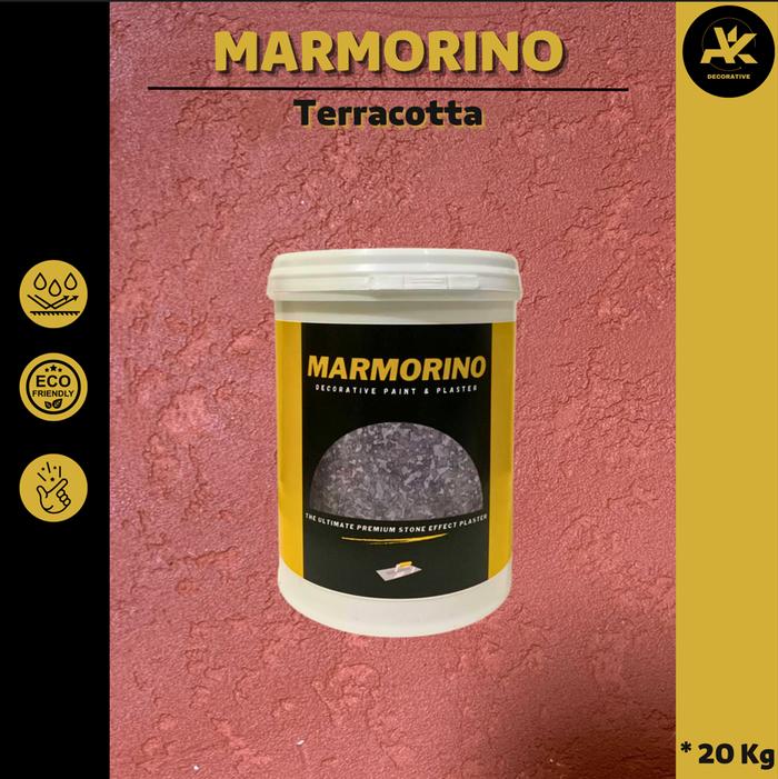 Jual MARMORINO - Premium Stone Effect Plaster TERRACOTTA 20kg - Kota ...