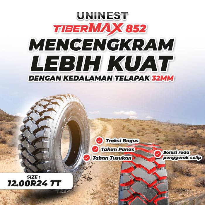 Jual Ban Truk Uninest 1200R24 *** Tibermax 852 - Area Tambang - Kota Surabaya - Tiberman | Tokopedia