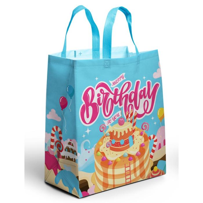 Promo ( PER LUSINAN ) Tas Laminasi Ulang Tahun Motif Lucu / Kemasan ...