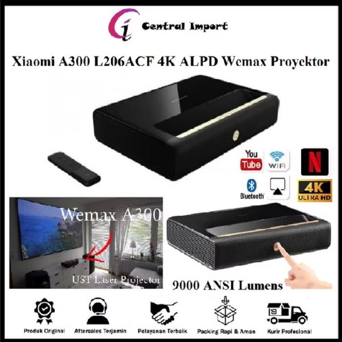 Jual Xiaomi A300 L1668FCF 4K ALPD WEMAX Ultra Short Throw Proyektor ...