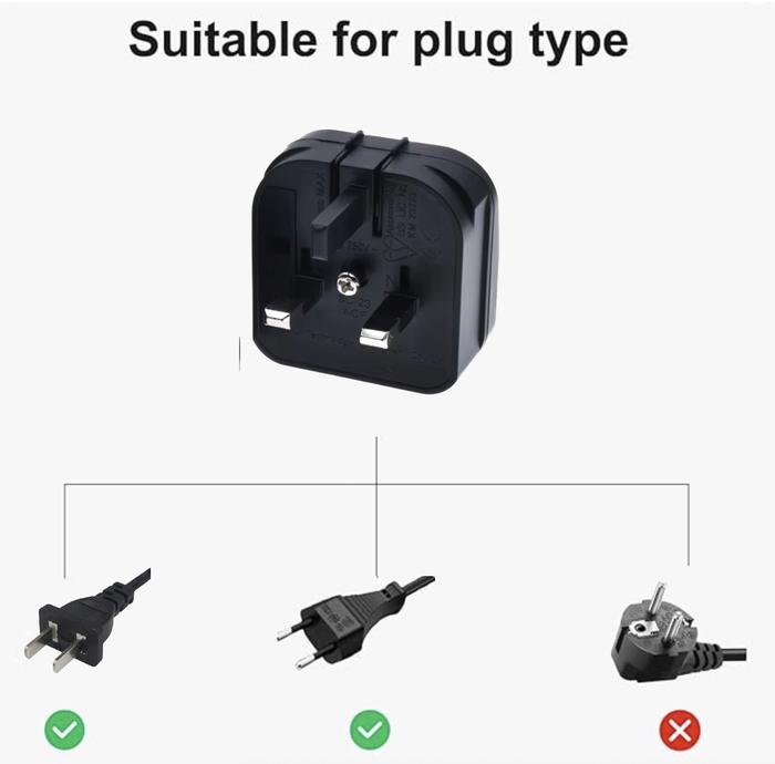 Jual Converter Universal Adaptor Adapter 2 Pin To 3 Pin Plug / 3 Pin ...