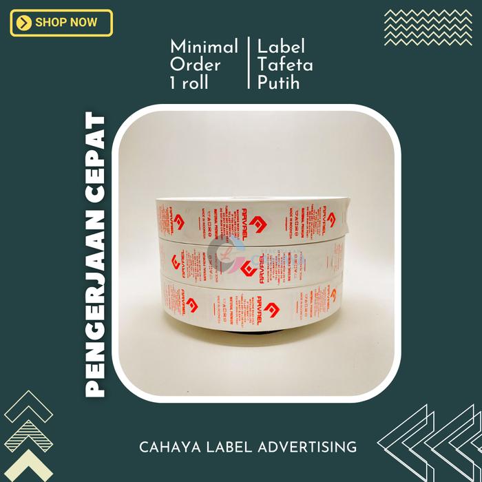 Jual Label Washing Bahan Taffeta | Label Baju - 5 Cm - Kota Bandung ...