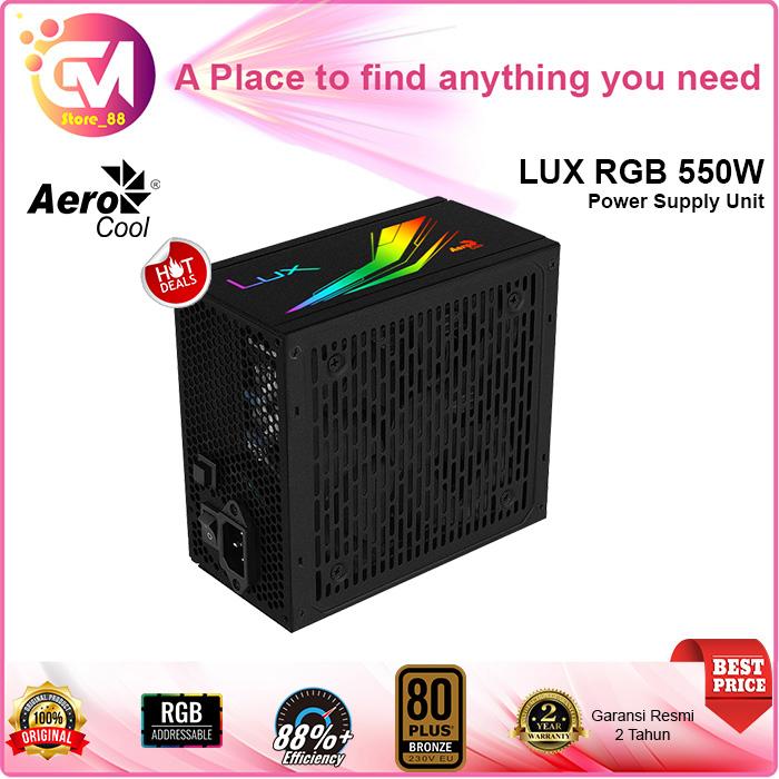 Jual AEROCOOL PSU LUX 550W RGB 550 WATT POWER SUPPLY UNIT ARGB - Kota ...