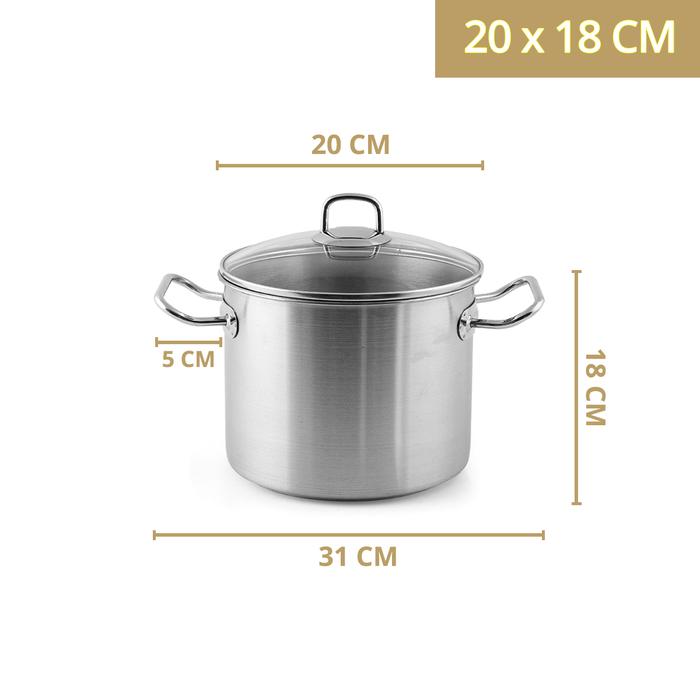 Jual Panci Stainless Steel 304 BIMA Chef de Cuisine Panci Induksi ...