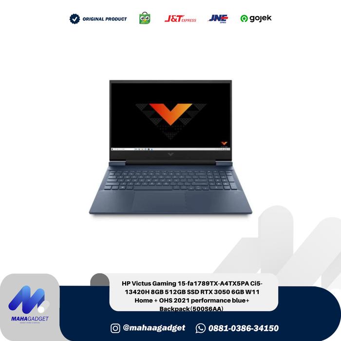 Jual HP Victus Gaming 15-fa1789TX-A4TX5PA Ci5-13420H 8GB 512GB SSD RTX ...