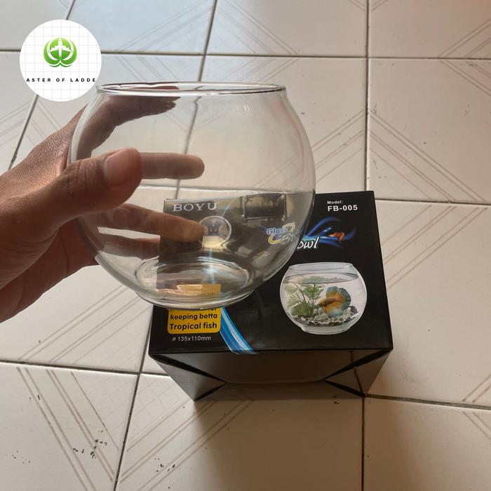 Jual Mangkuk Kaca Undian Boyu Fish bowl aquarium bowl kaca - Kota ...