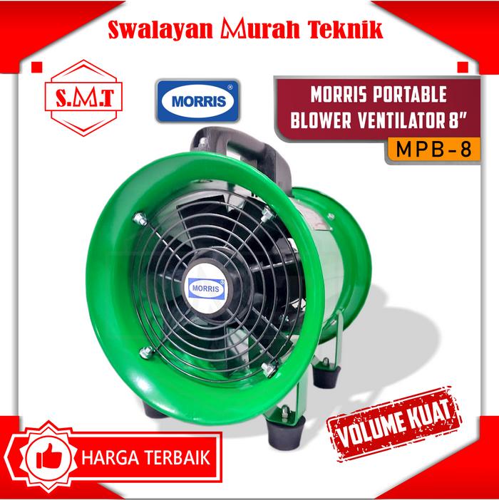 Jual Portable Blower 8" Ventilator Exhaust Fan MORRIS MPB8 200mm 8 Inch ...