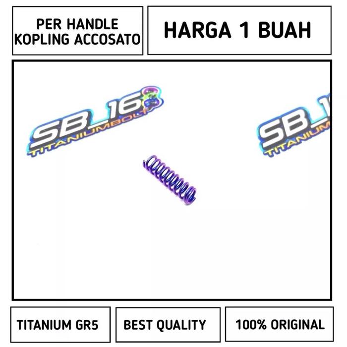 Jual PER HANDLE KOPLING REM ACCOSSATO TITANIUM GR5 - Blue purple ...