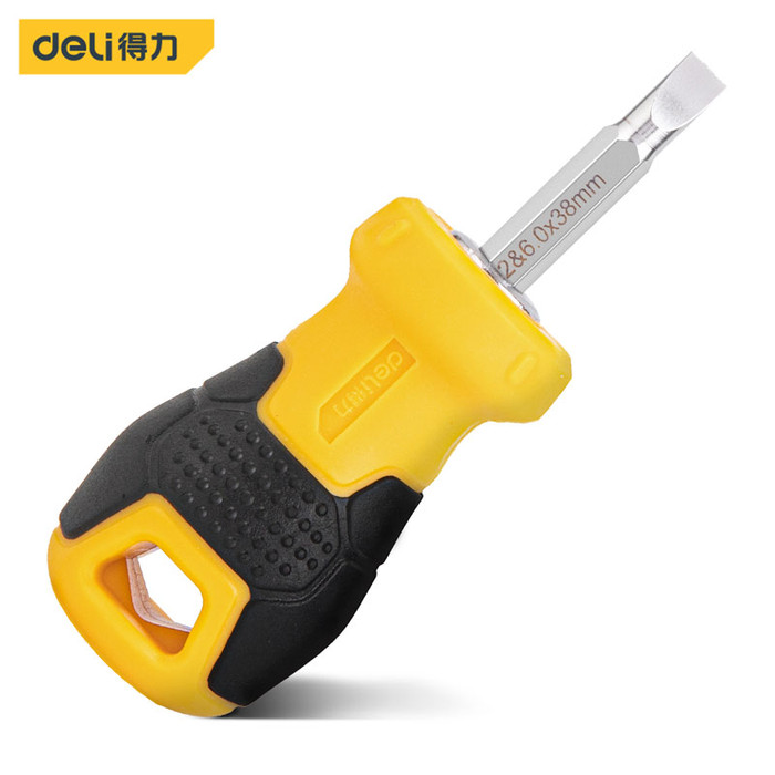 Promo Deli Tools Screwdriver Obeng 2 in 1 Bulat Kombinasi Plus Minus ...