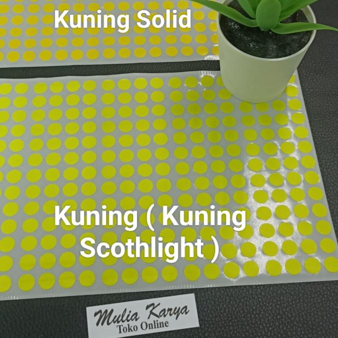 Jual Label Stiker Warna Bulat KECIL 8 mm Stiker Dot - Kuning - Jakarta ...