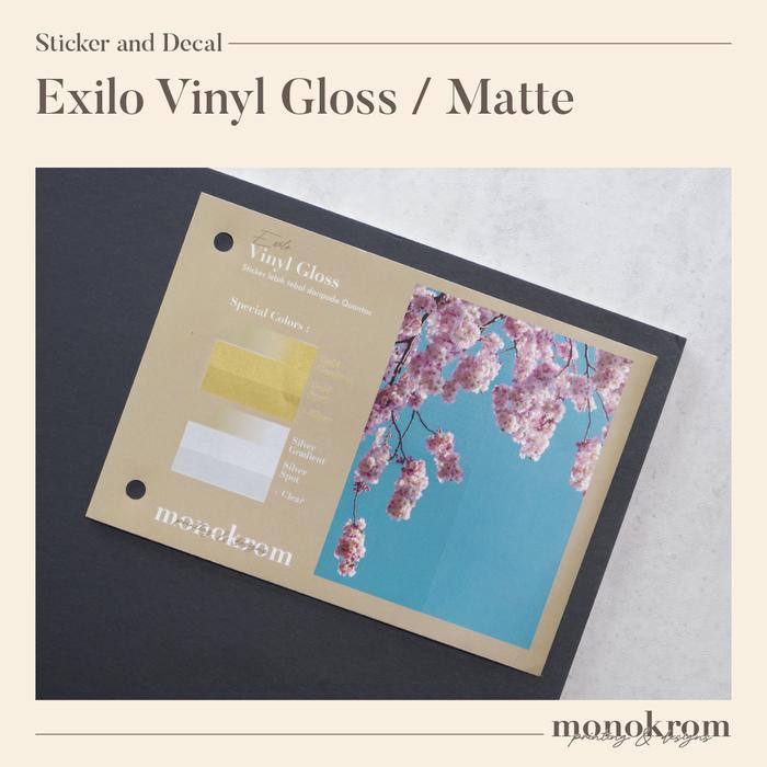 Jual Print / Cetak Sticker Exilo Vinyl Gloss / Matte uk. A3+ - Kota ...