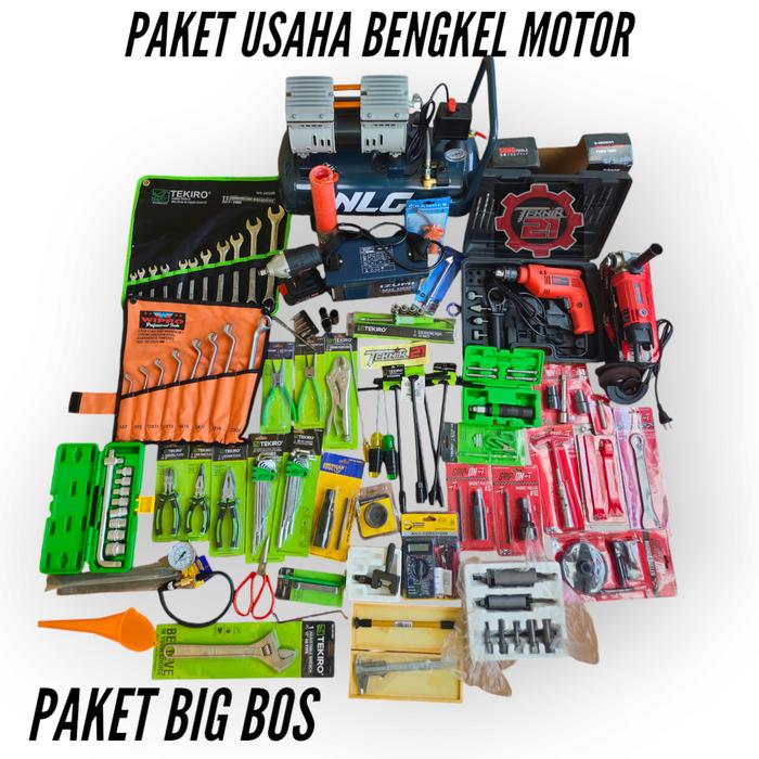Jual PAKET ALAT BENGKEL PAKET USAHA BENGKEL MOTOR LENGKAP TEKIRO - Kab. Karawang - TEKNIK_21 ...