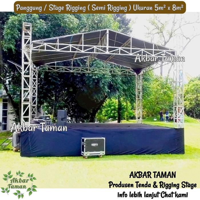 Jual Panggung Rigging / Panggung Semi Rigging Ukuran 5x8 meter Kumplit ...
