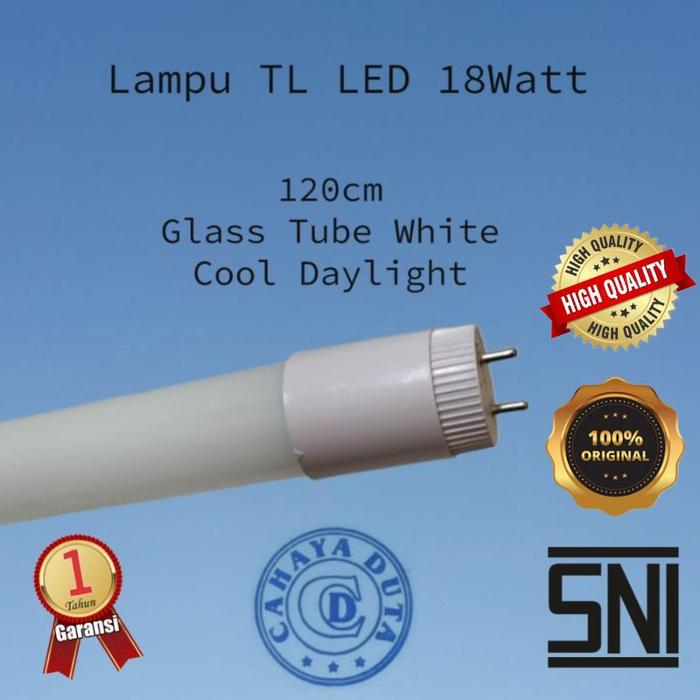 Promo Lampu TL LED 18W 120cm T8 glass tube putih white - Jakarta Utara ...