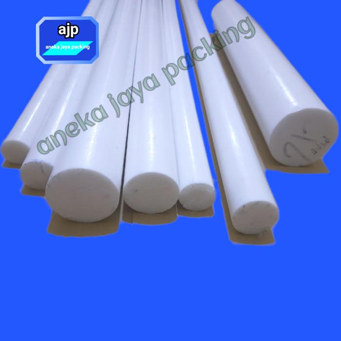 Jual teflon rod dia 15mm x 50cm as ptfe batangan - Jakarta Barat - aneka jaya packing | Tokopedia