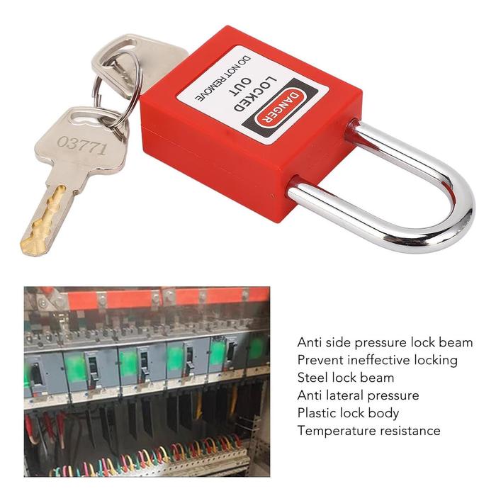 Jual Loto Safety Padlock Red 38 mm / Lockout Tagout Loto Terlaris ...