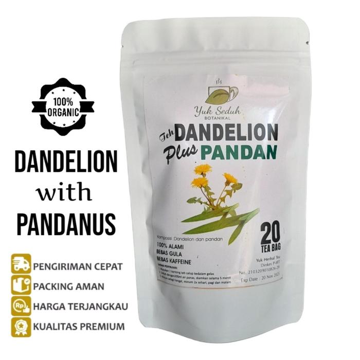Jual TEH DANDELION + PANDAN / DANDELION with PANDANUS TEA (20 tea bag ...