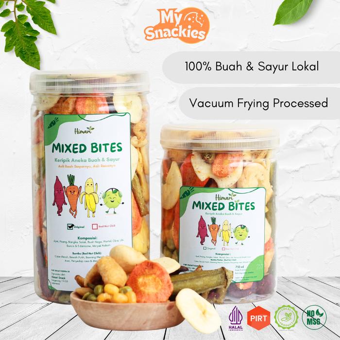 Jual My Snackies Mixed Bites Keripik Buah Sayur Kering Mix 100% Produk ...