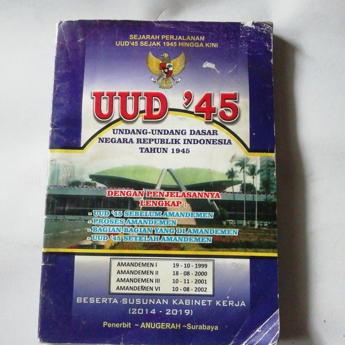 Jual Sejarah Perjalanan UUD 45 sejak 1945 Hingga Kini. UUD 45 Undang ...