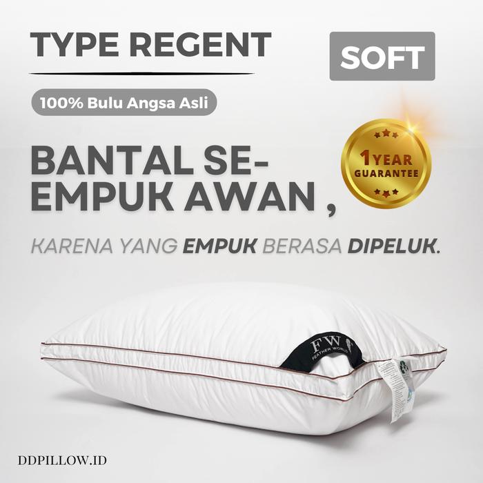 Promo Bantal Hotel Bulu Angsa Asli Type Regent (soft) 100% Down uk 48x74cm - Jakarta Barat ...