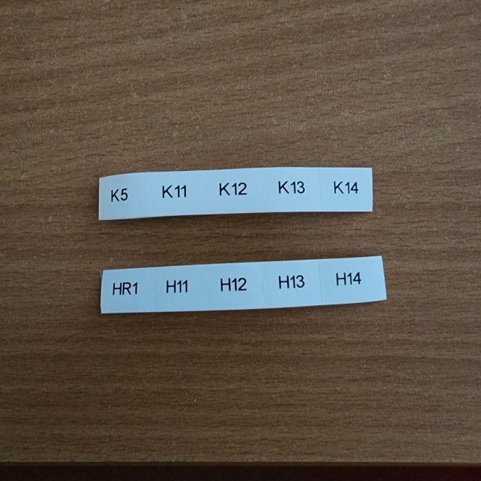 Jual Label sticker custom untuk komponen / terminal - Jakarta Barat ...