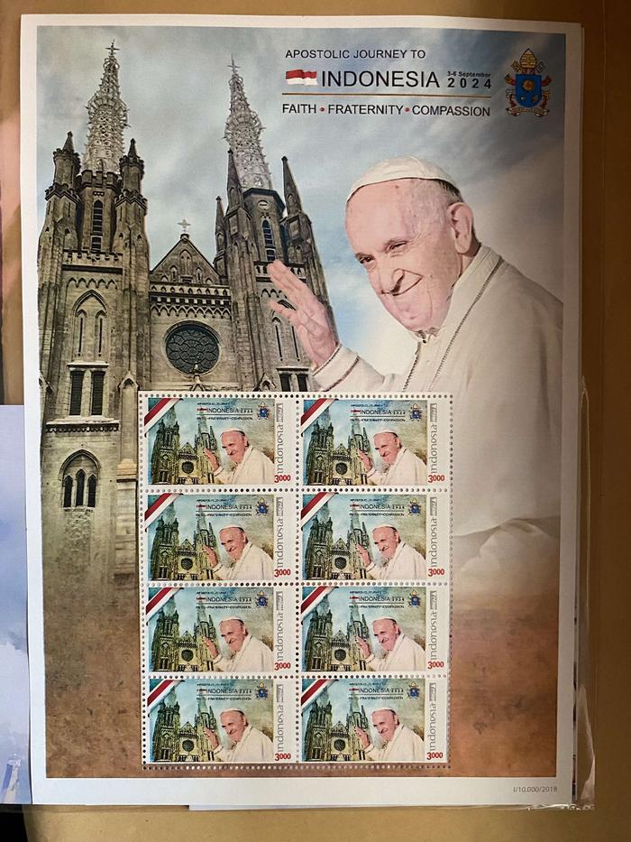 Jual Perangko Kunjungan Paus Fransiskus ke Indonesia 2024 - Jakarta ...