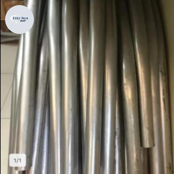 Jual Stang Pipa PJU tiang lampu jalan 1.5 Inch Cat Silver Panjang 2 ...