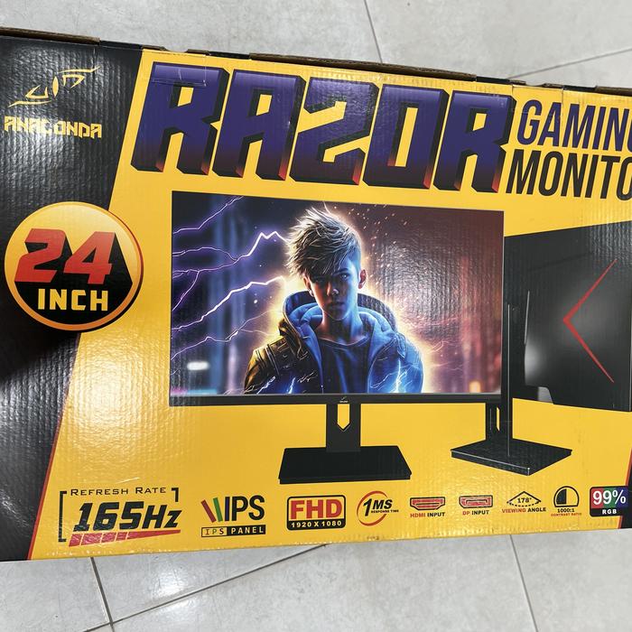 Jual Monitor anaconda Razor FHD 165hz 1ms Ips panel 99% srgb - Kab ...