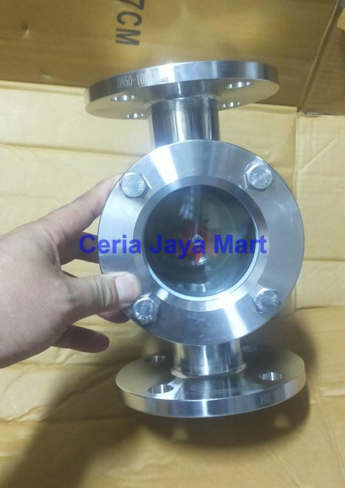 Jual Sight Glass Flange 2" Inch Stainless Steel SS304 / Flow Indicator Flange JIS10K SS 304 DN ...