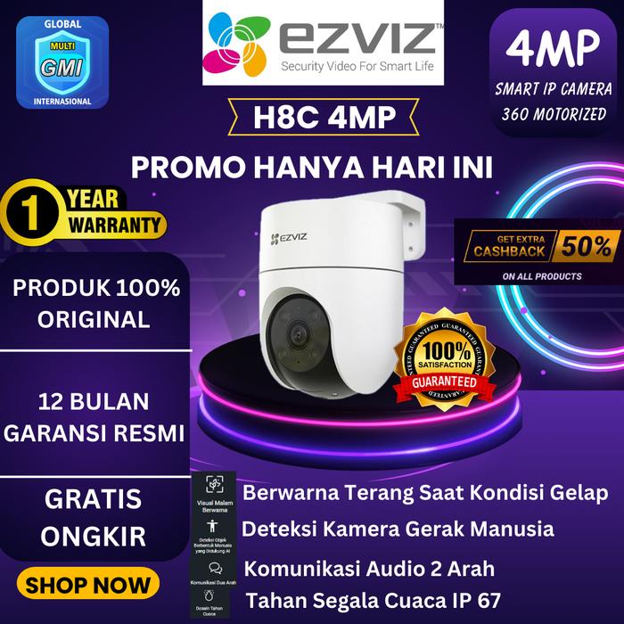 Promo EZVIZ H9C 10MP 5MP+5MP SMART IP CAMERA DUAL LENSA SMART WIFI PAN ...
