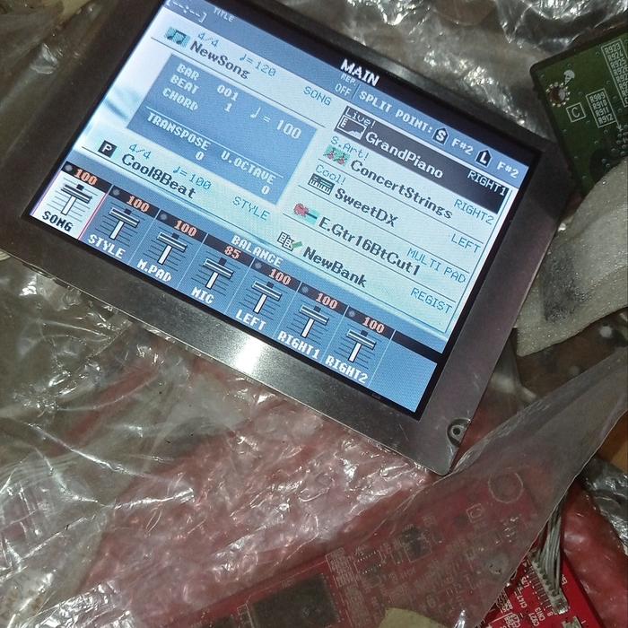 Jual LCD original Keyboard Yamaha PSR s910 ( Bekas / cabutan dari Keyboard Yamaha PSR s910 ...