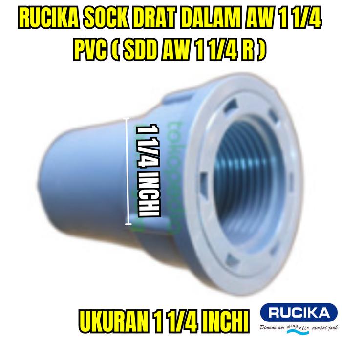 Jual Keni Sambungan Socket Drat Dalam SDD Pipa PVC Paralon D Ukuran 1 1 ...
