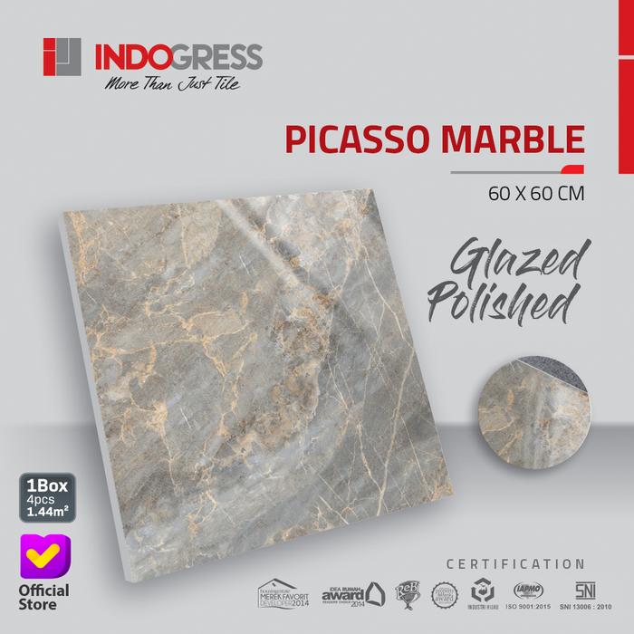 Jual INDOGRESS 1st Grad PICASSO MARBLE GLAZED POLISHED 60X60 - Jakarta Pusat - Indogress Granite ...