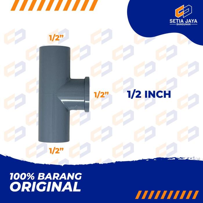 Jual Faucet Tee / Te / T Drat Dalam Rucika PVC 1/2 / 3/4 Inch AW - 1/2 ...