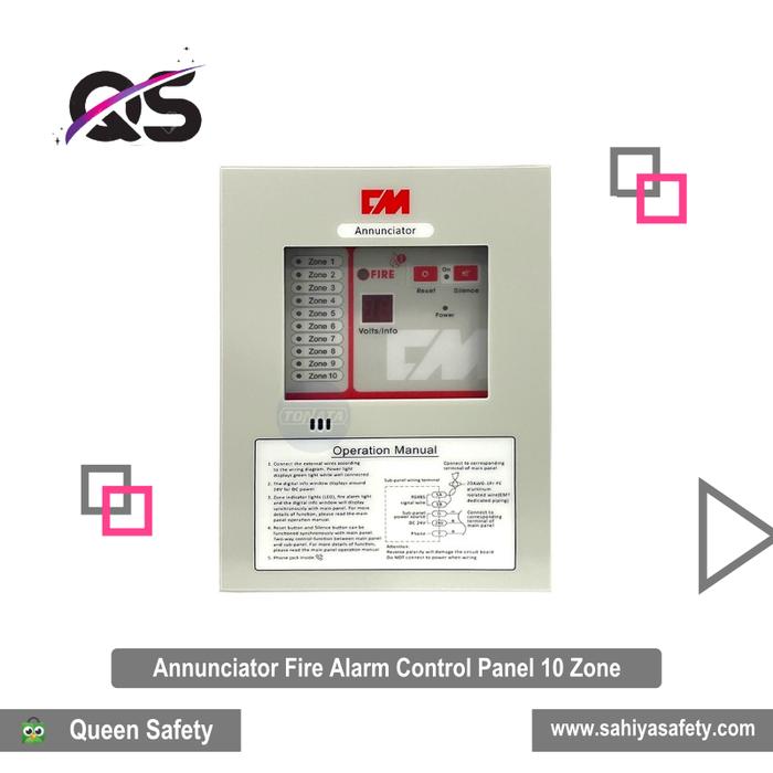 Jual Annunciator Fire Alarm Control Panel 10 Zone - Fire Alarm Control MCFA 10 Zone - Jakarta ...