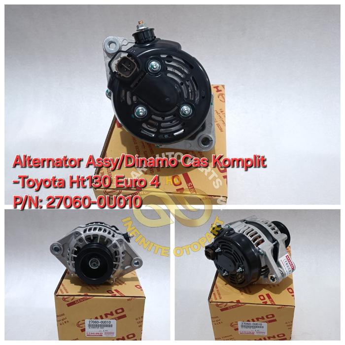 Jual ALTERNATOR ASSY DINAMO CAS KOMPLIT TOYOTA HT130 EURO 4 27060-0U010 ...