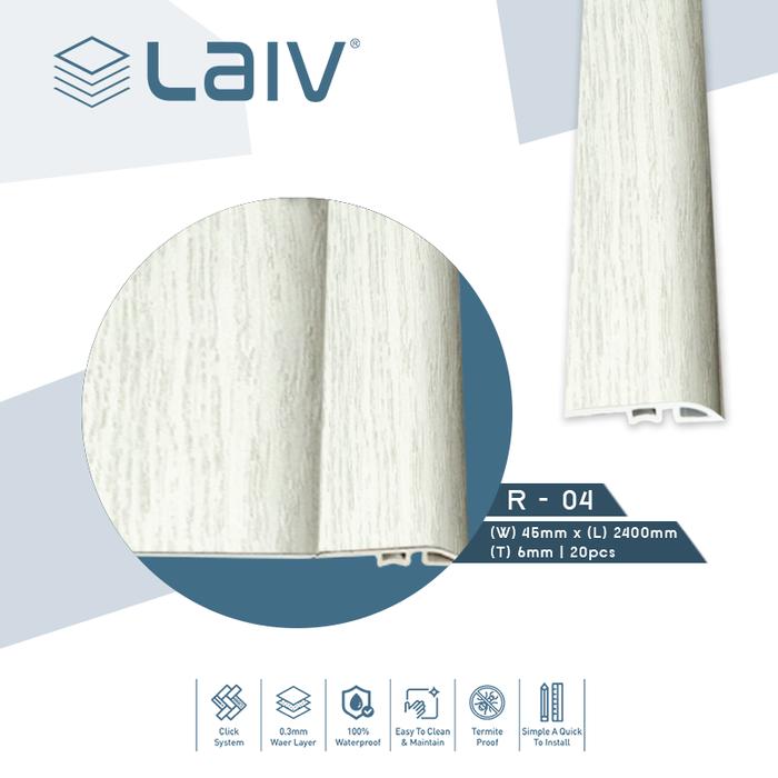 Promo (LAIV) List Adaptasi PVC Parkit Aksesoris Lantai Vinyl SPC Padat ...