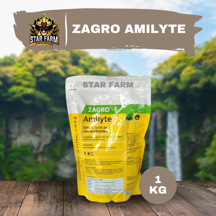 Jual Vitamin Hewan Ternak Amilyte Zagro Multivitamin Hewan 1 kg - Star ...