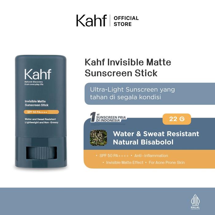 Promo Kahf Invisible Matte Sunscreen Stick SPF 50 PA++++ 22 g - Jakarta ...