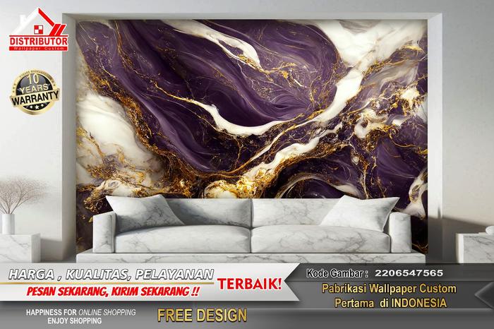 Jual Wallpaper Custom 3D Tema Marmer | Marble | Wallpaper Dinding ...
