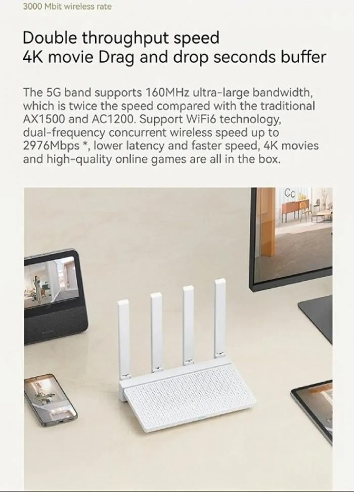 Jual GLOBAL VERSION (RD23) - MIJIA MI AX3000T - WIFi Router Repeater ...