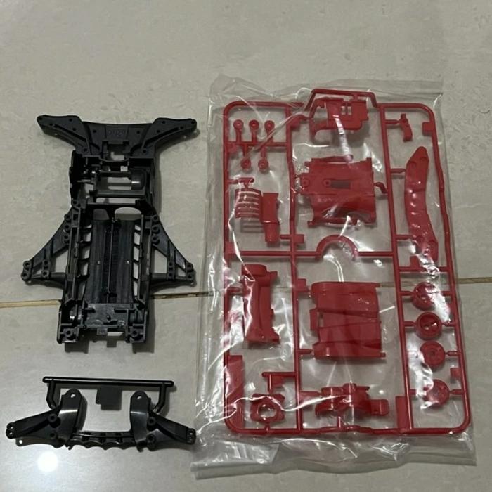 Jual tamiya fma chassis akar grey met gearbox merah gir box original ...